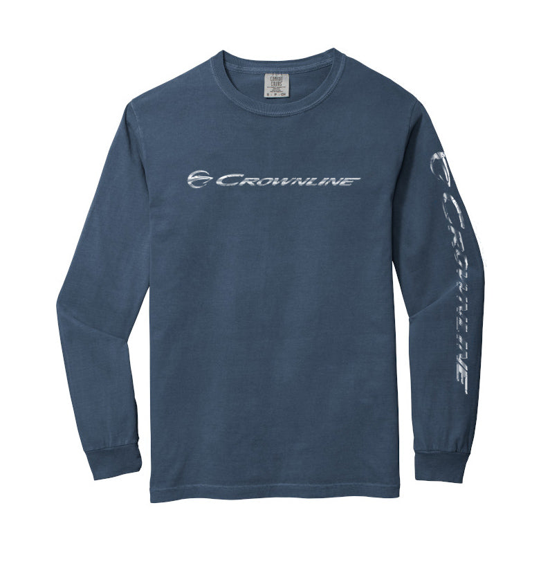 Blue Spun Long Sleeve Tee – Crownline Apparel